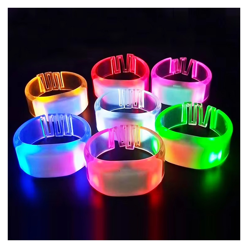 LED Light-Up Wristbands – 15 Colors and 8 Lighting Zones